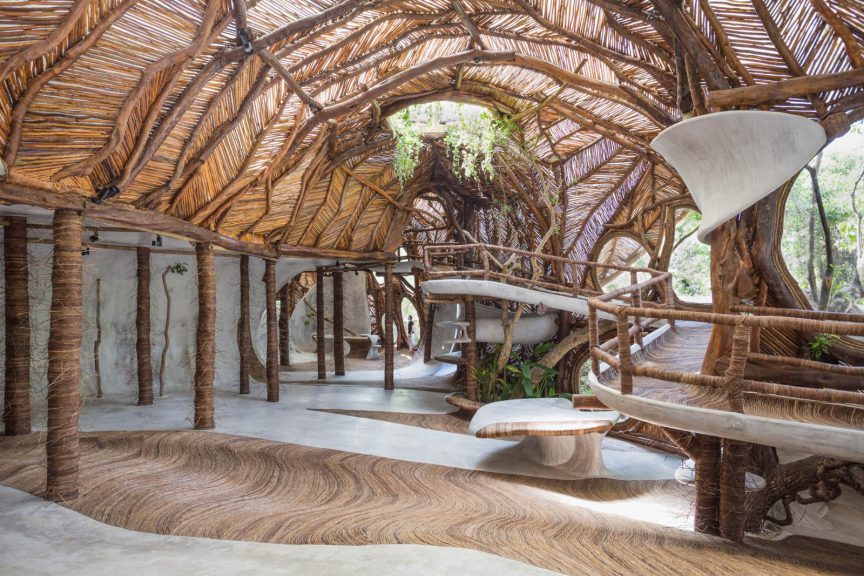 La asombrosa galería de arte en el paraíso ecológico de Azulik Tulum ...
